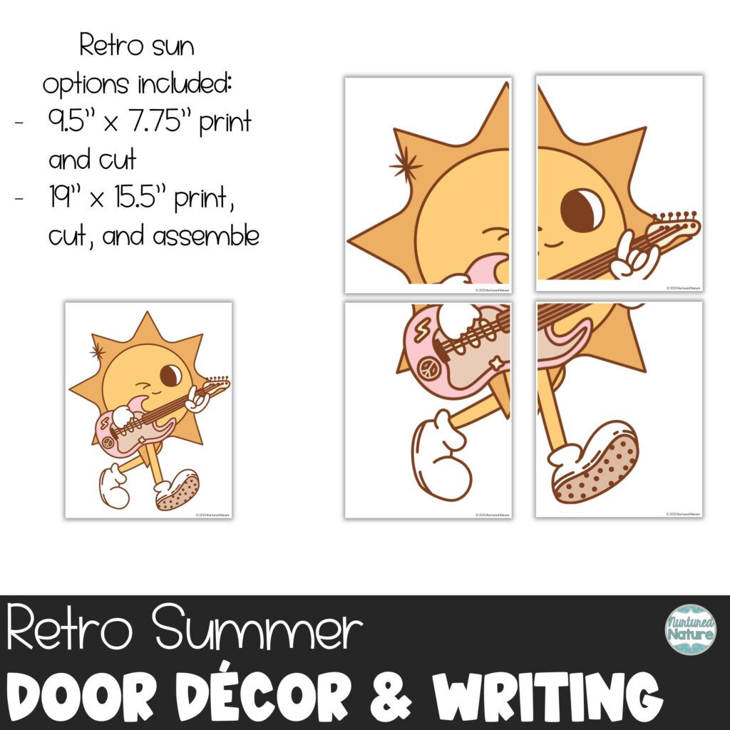 Summer Bulletin Board – End of Year Door Décor with Editable Name Tags ...