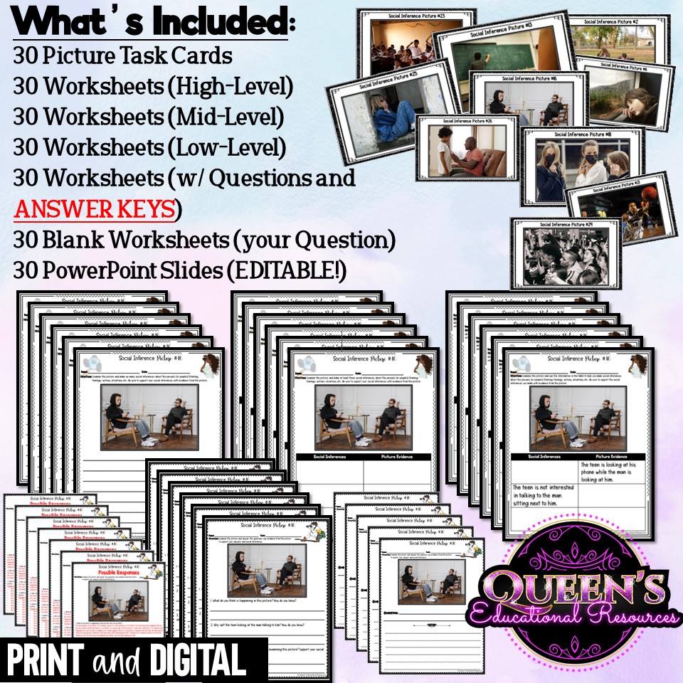 Making Inferences with Pictures, Social Inferences with Pictures ...