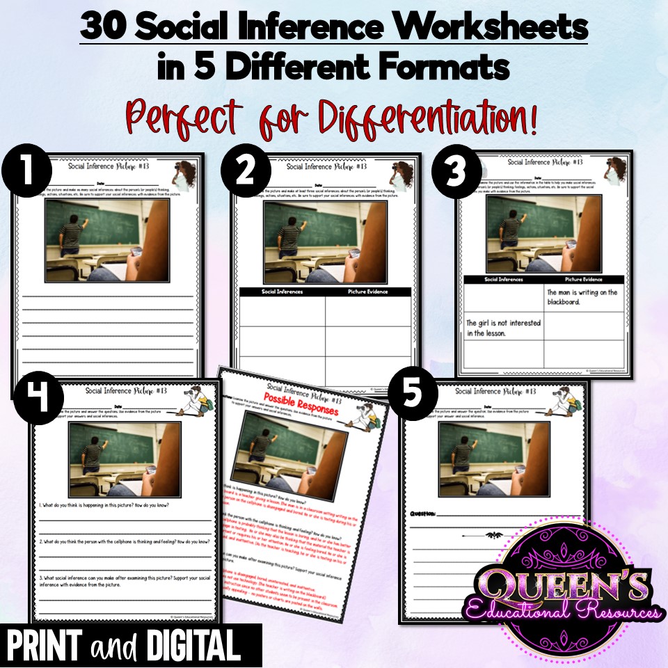 Making Inferences with Pictures, Social Inferences with Pictures ...