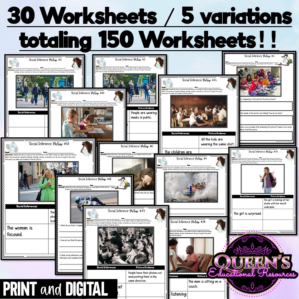 Making Inferences with Pictures, Social Inferences with Pictures ...