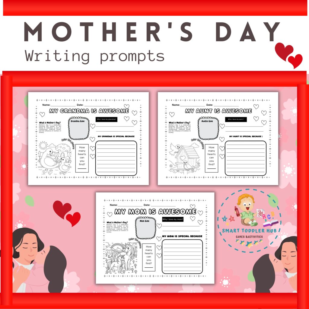 Mother’s Day Card and Writing Prompts for Kids | Printable Mother's Day ...