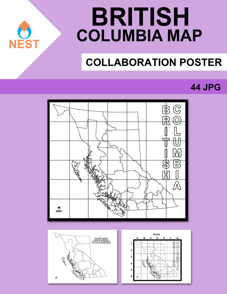 British Columbia Map Collaboration Poster | Made By Teachers
