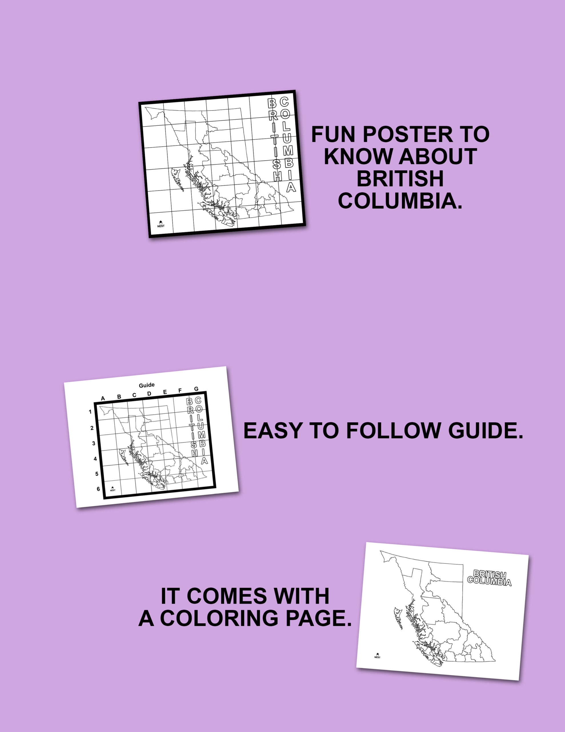 British Columbia Map Collaboration Poster | Made By Teachers