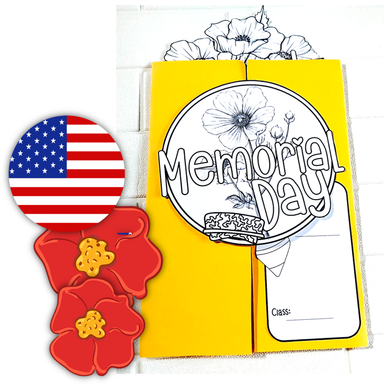 Memorial Day Lapbook with Reading Comprehension Activities | Made By ...