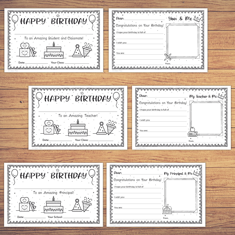 Happy Birthday Album Teachers, Students and Principals | Made By Teachers