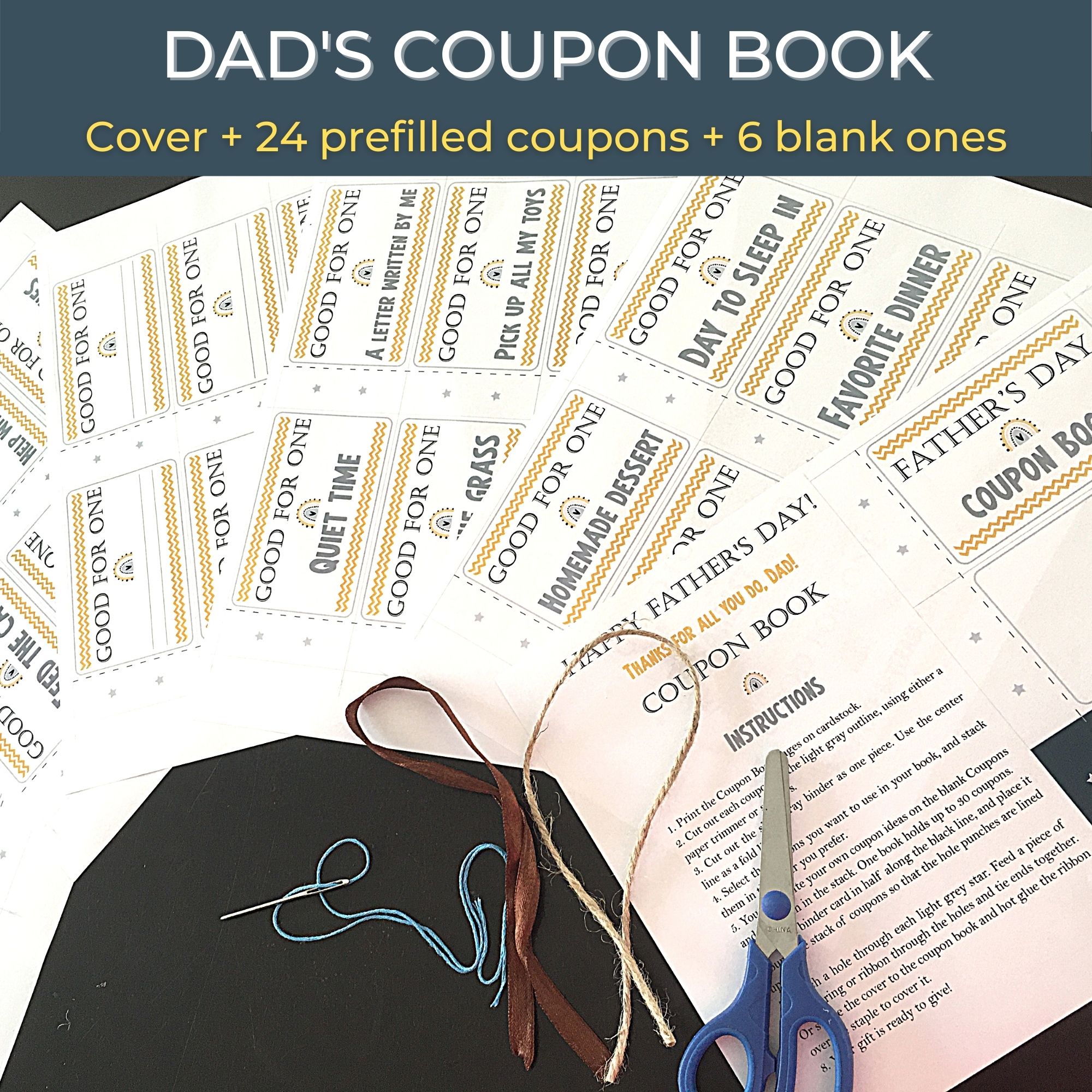 Father's Day Coupon Book | Father’s Day Cards Craft | Made By Teachers