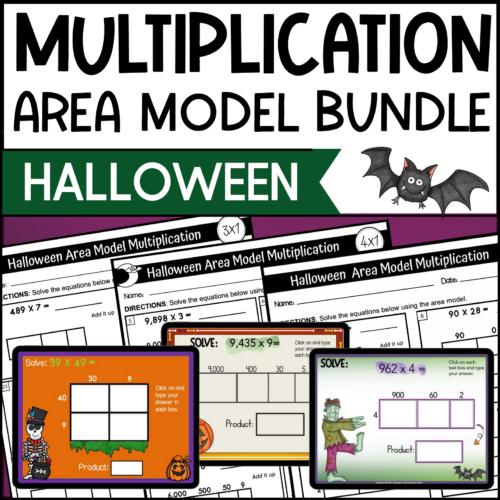 Halloween Themed Math Mazes 3 Digit by 1 Digit Multiplication Practice ...