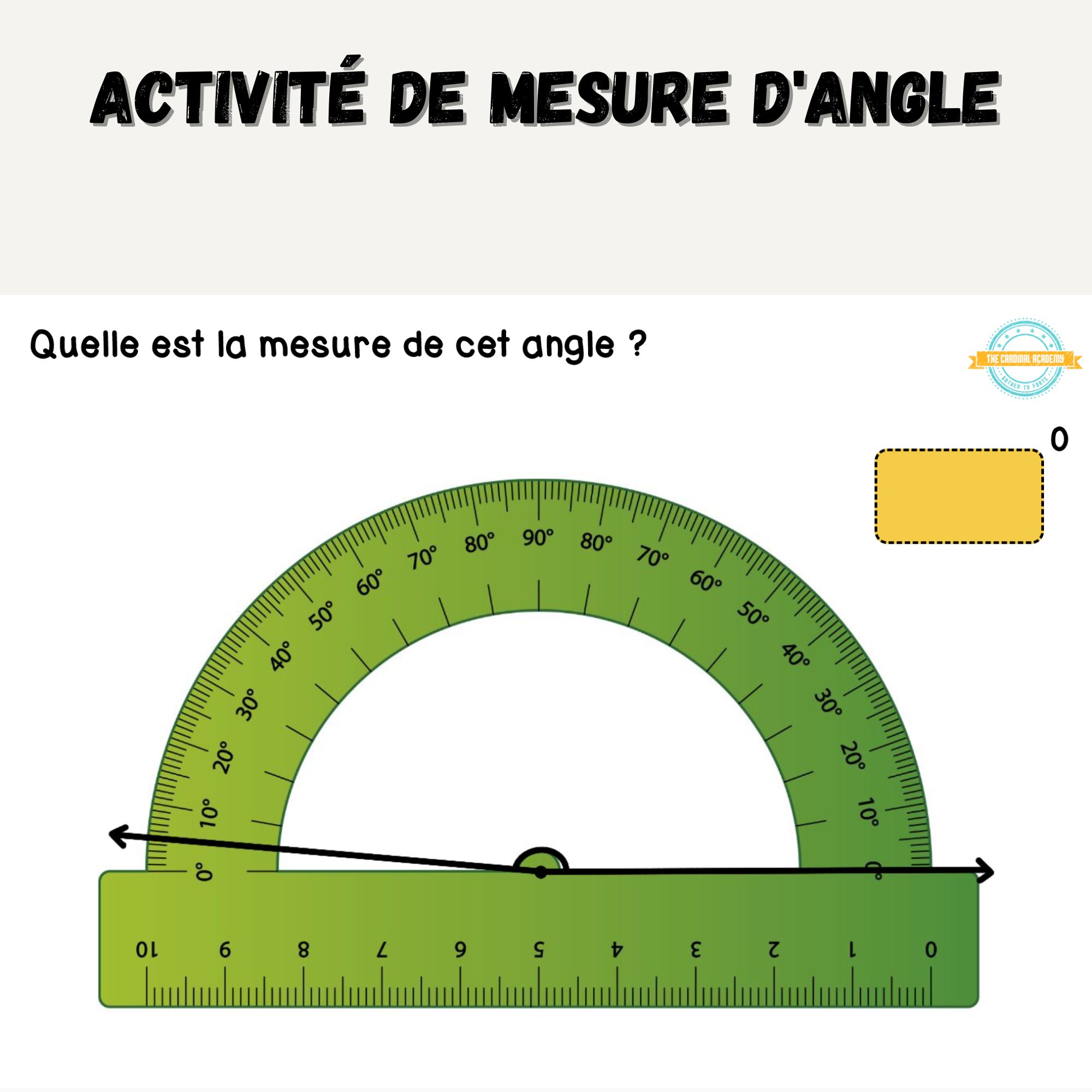 Activité de mesure d'angle French Boom Cards | Made By Teachers