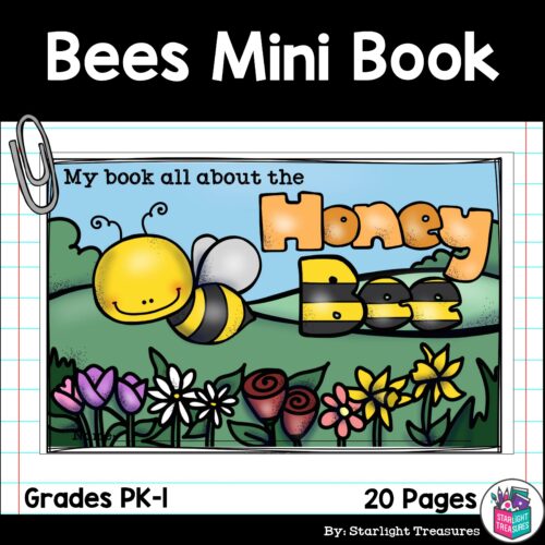 Honey Bees Mini Book for Early Readers - Bees Mini Book - Animal Study ...