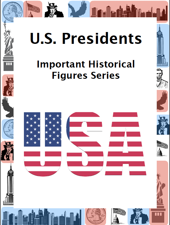 US Presidents 1 - 45 STUDY GUIDES, Important Historical Figures Series ...
