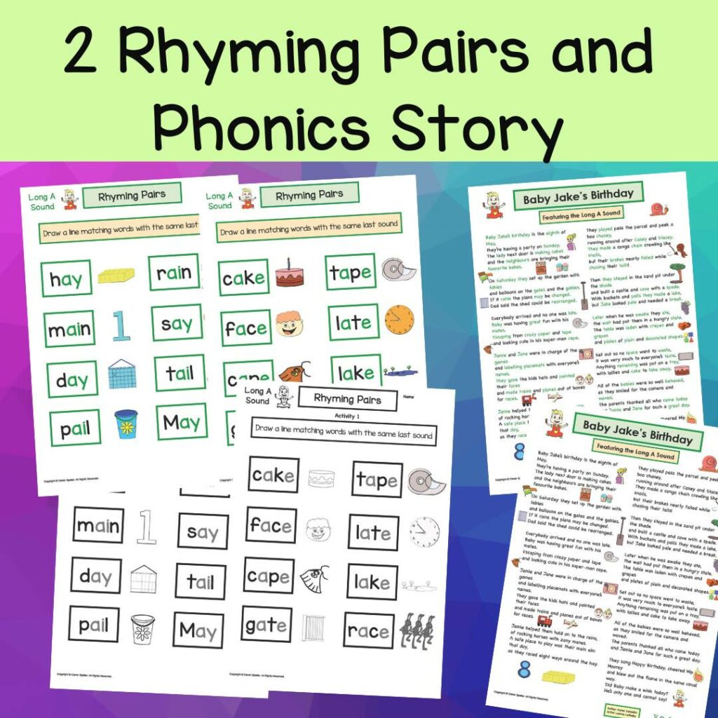 Rhyme Worksheets - Junior Primary - Phonological Awareness and Spelling ...