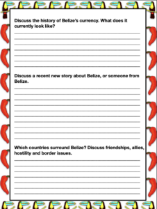 BELIZE History & Geography, Travel The World Worksheet | Made By Teachers