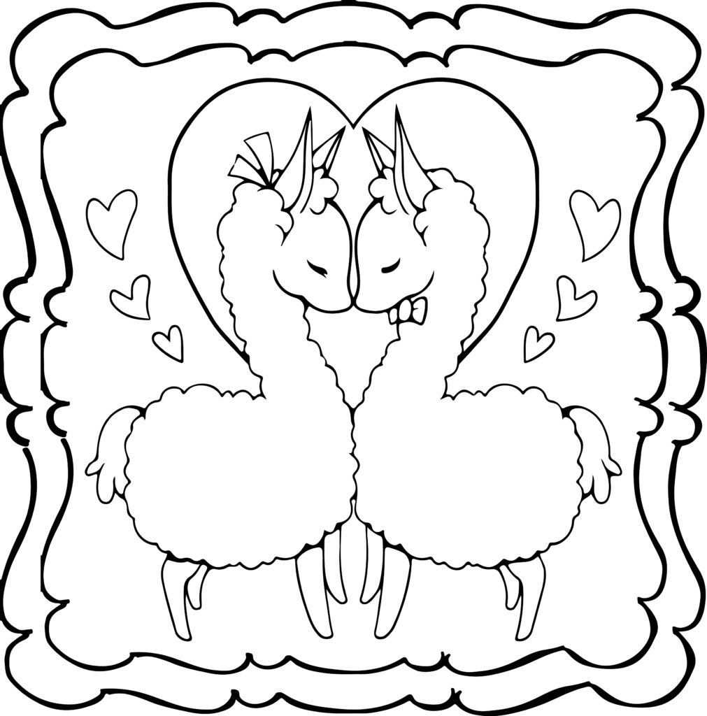 Llama Coloring Book : Easy and Fun Llamas Coloring Book for Kids | Made ...