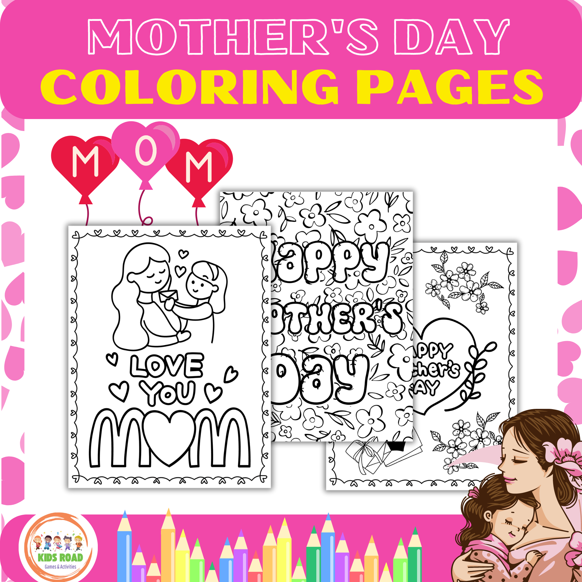 Mother’s Day coloring pages activity for PreK - 2nd! | Made By Teachers