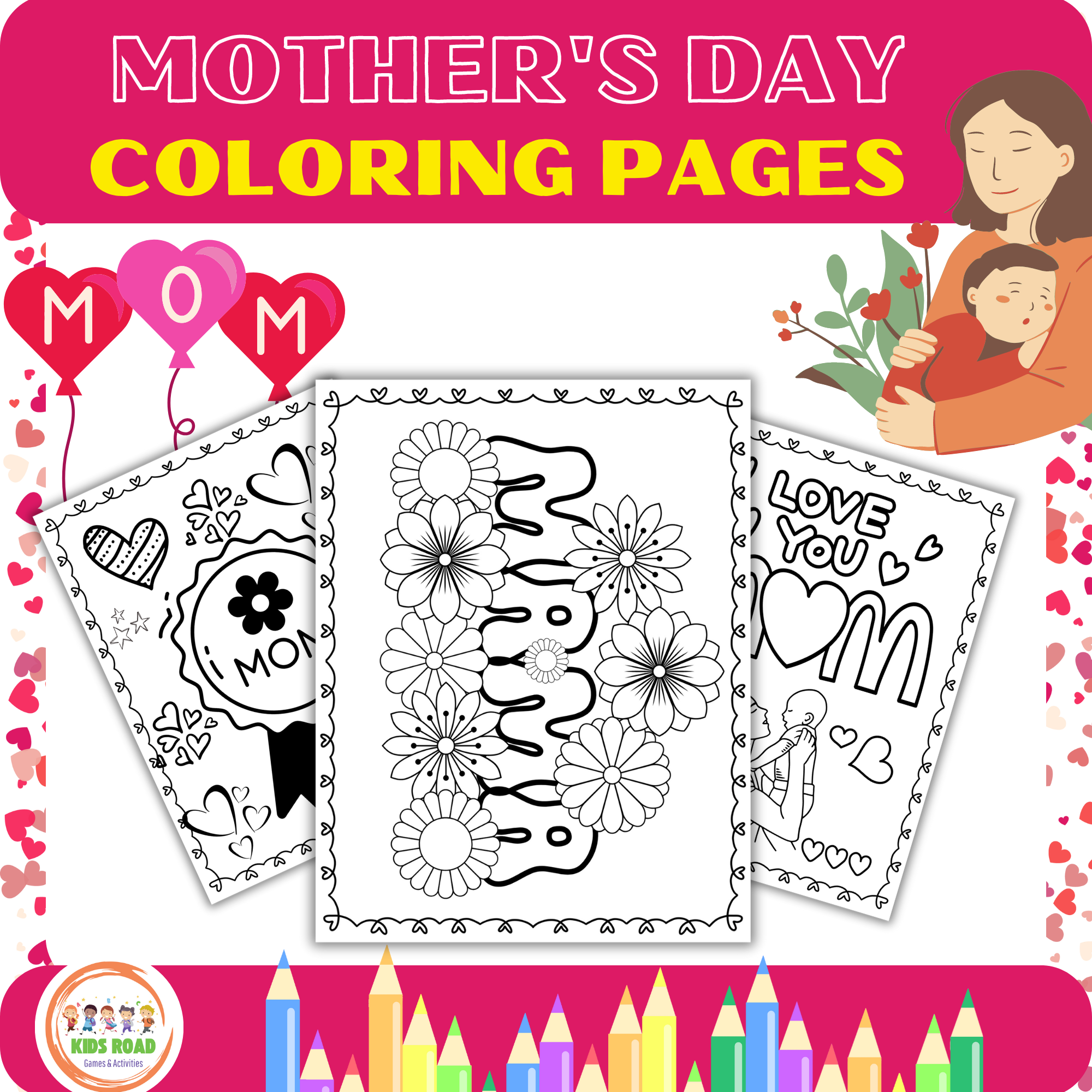 Mother’s Day coloring pages activity for PreK - 2nd! | Made By Teachers