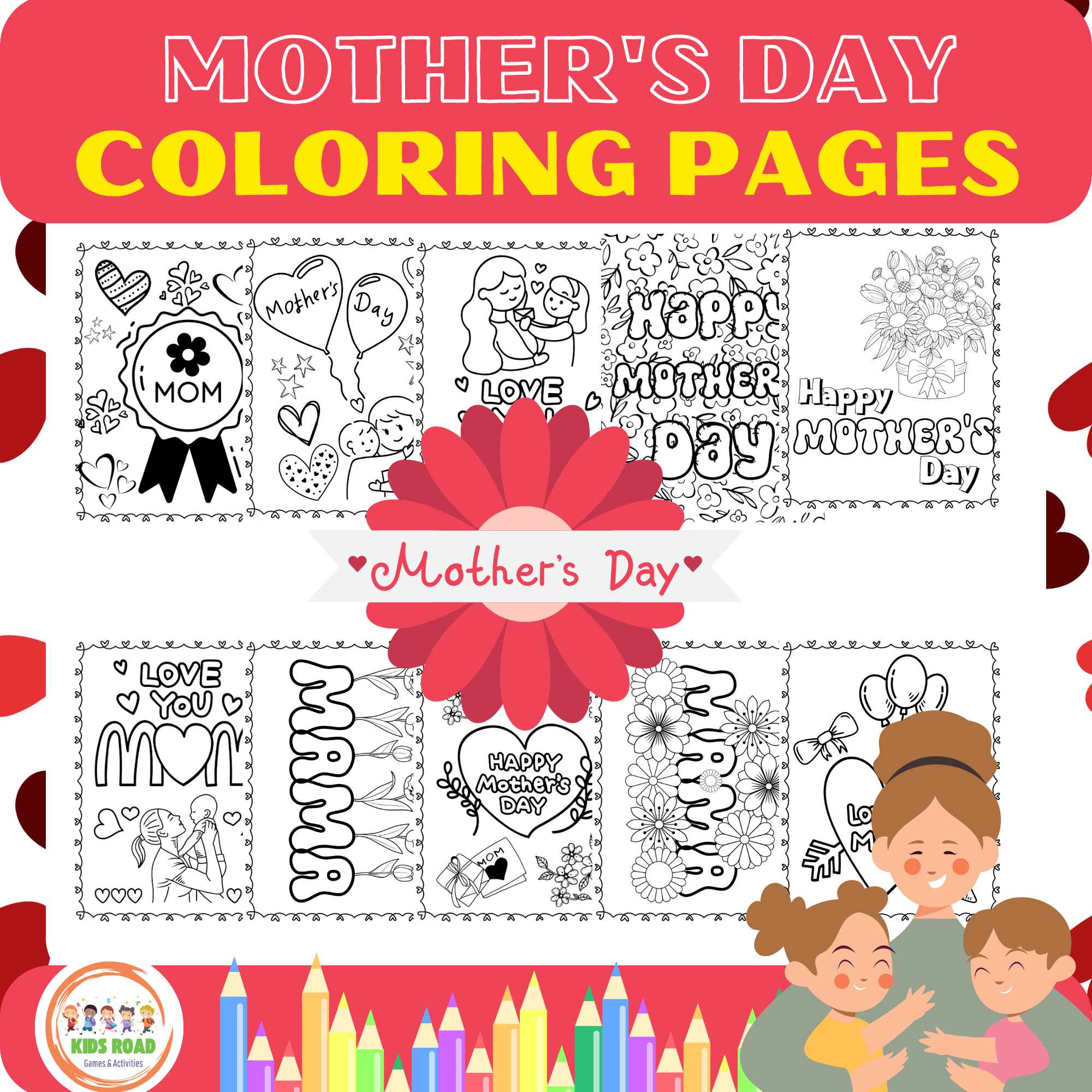 Mother’s Day coloring pages activity for PreK - 2nd! | Made By Teachers