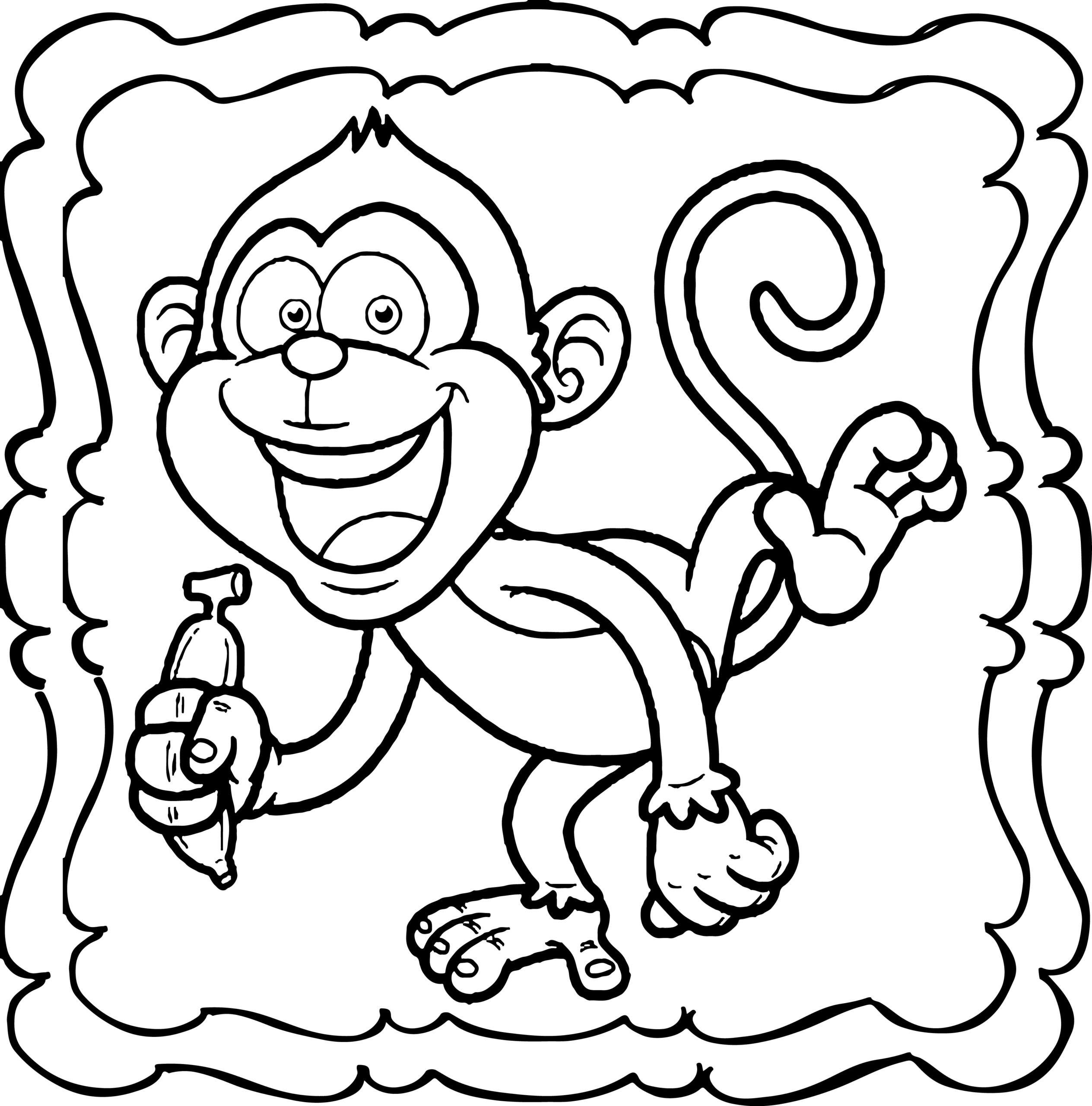 Monkey Coloring Book : Easy and Fun Monkeys Coloring Book for Kids ...