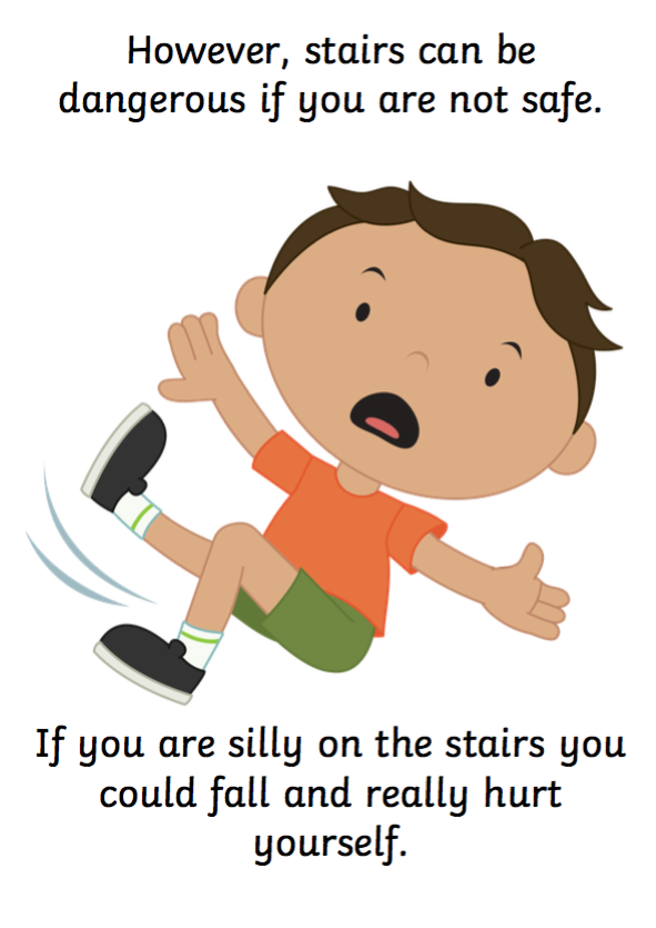 Walking on the Stairs Social Story | Made By Teachers