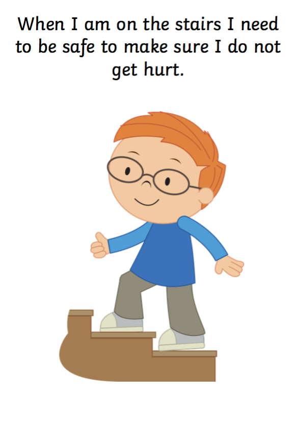 Walking on the Stairs Social Story | Made By Teachers