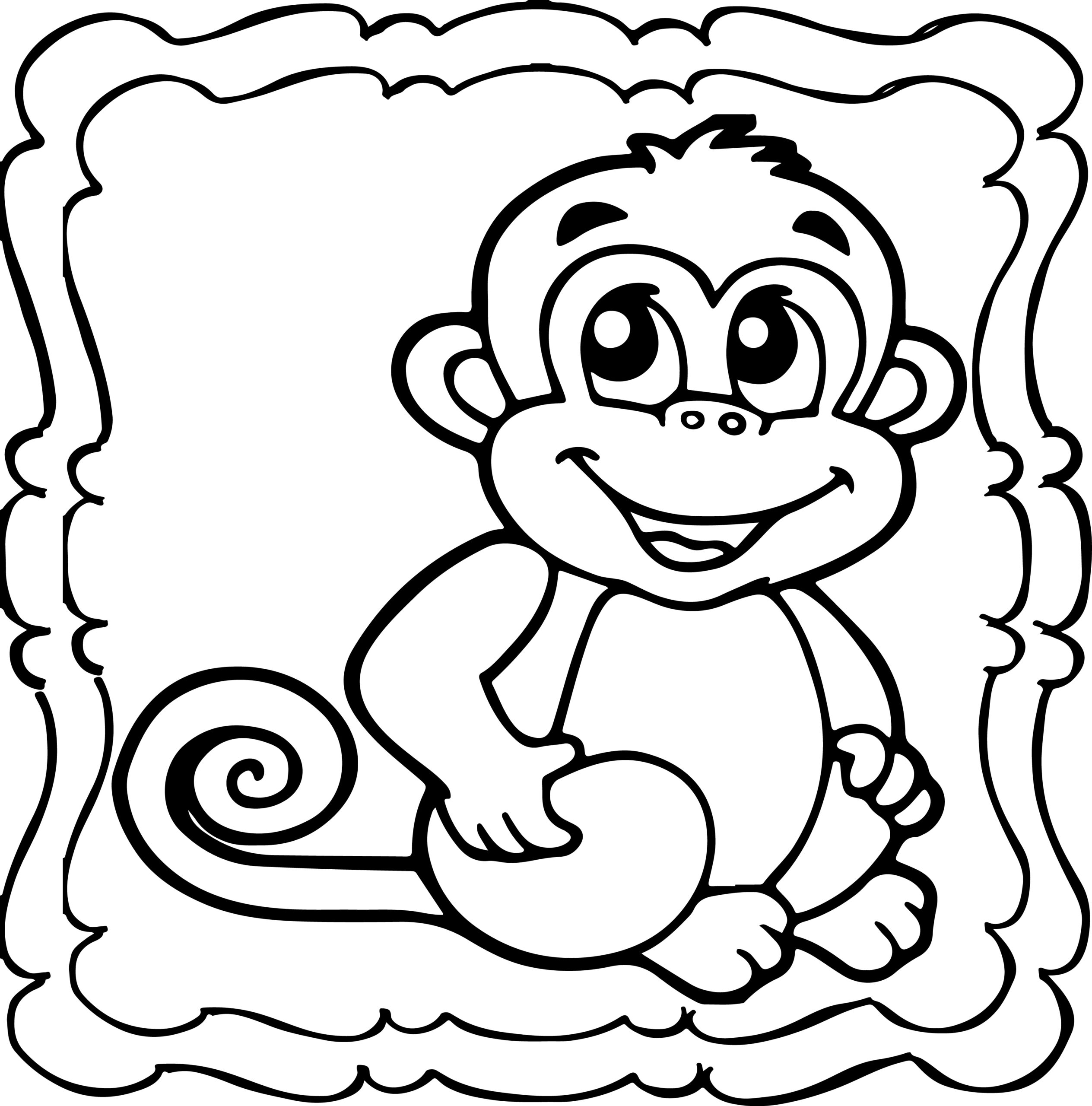 Monkey Coloring Book : Easy and Fun Monkeys Coloring Book for Kids ...