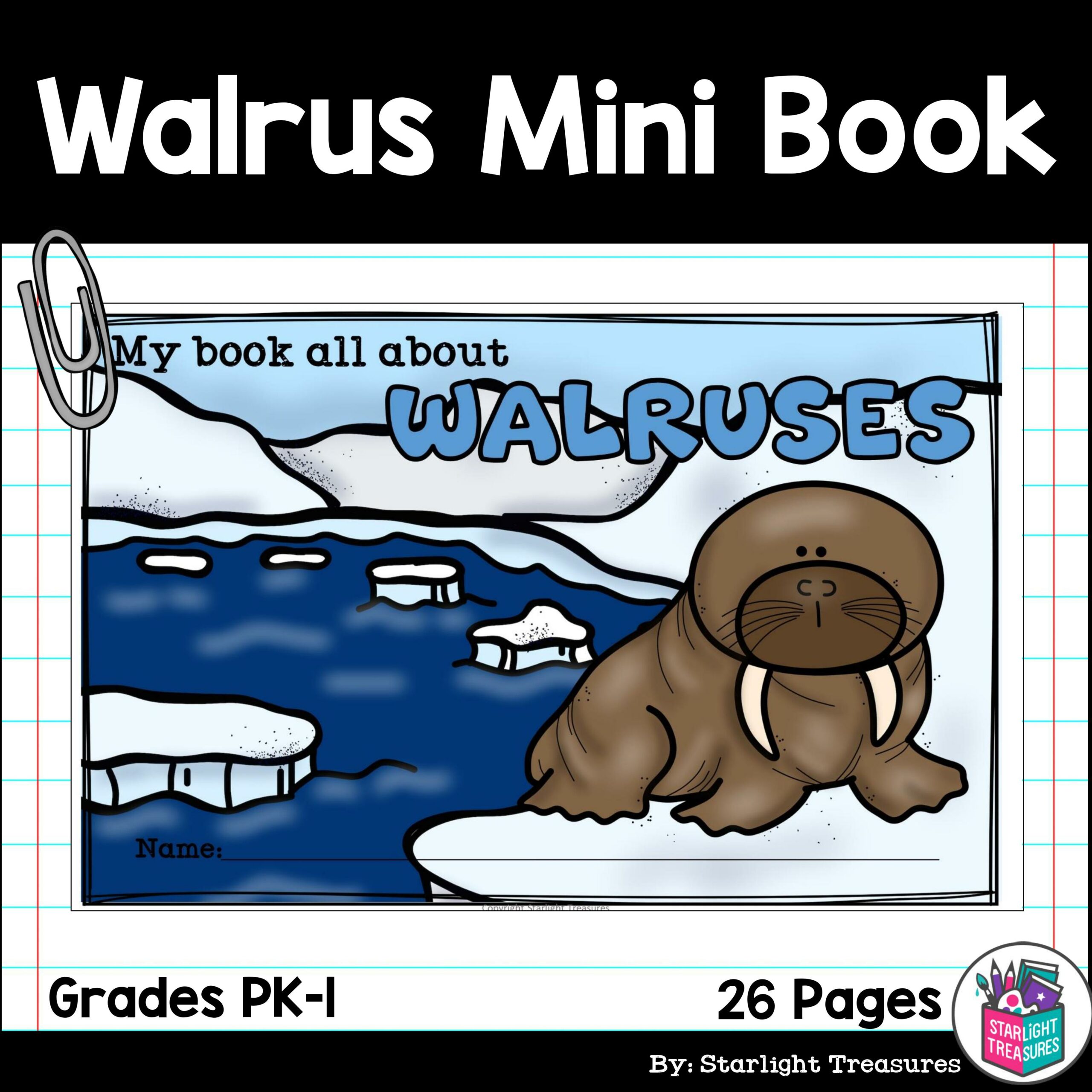 Walruses Mini Book for Early Readers - Walrus - Animal Study | Made By ...