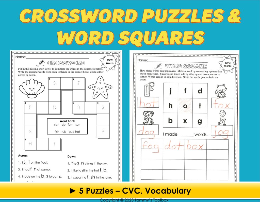 Summer Review Activities with Phonics Coloring Pages and Puzzles | Made ...