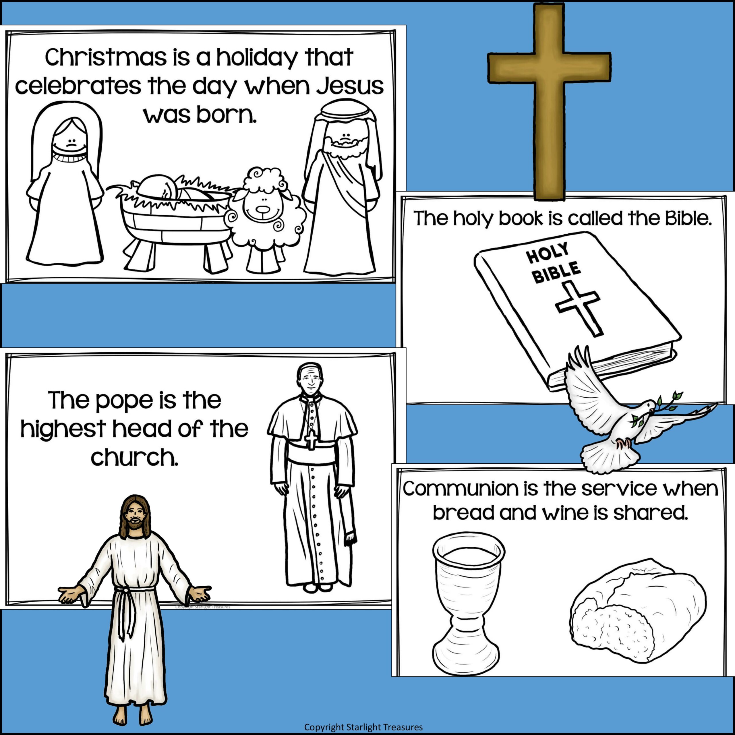 Christianity Mini Book for Early Readers: World Religions | Made By ...