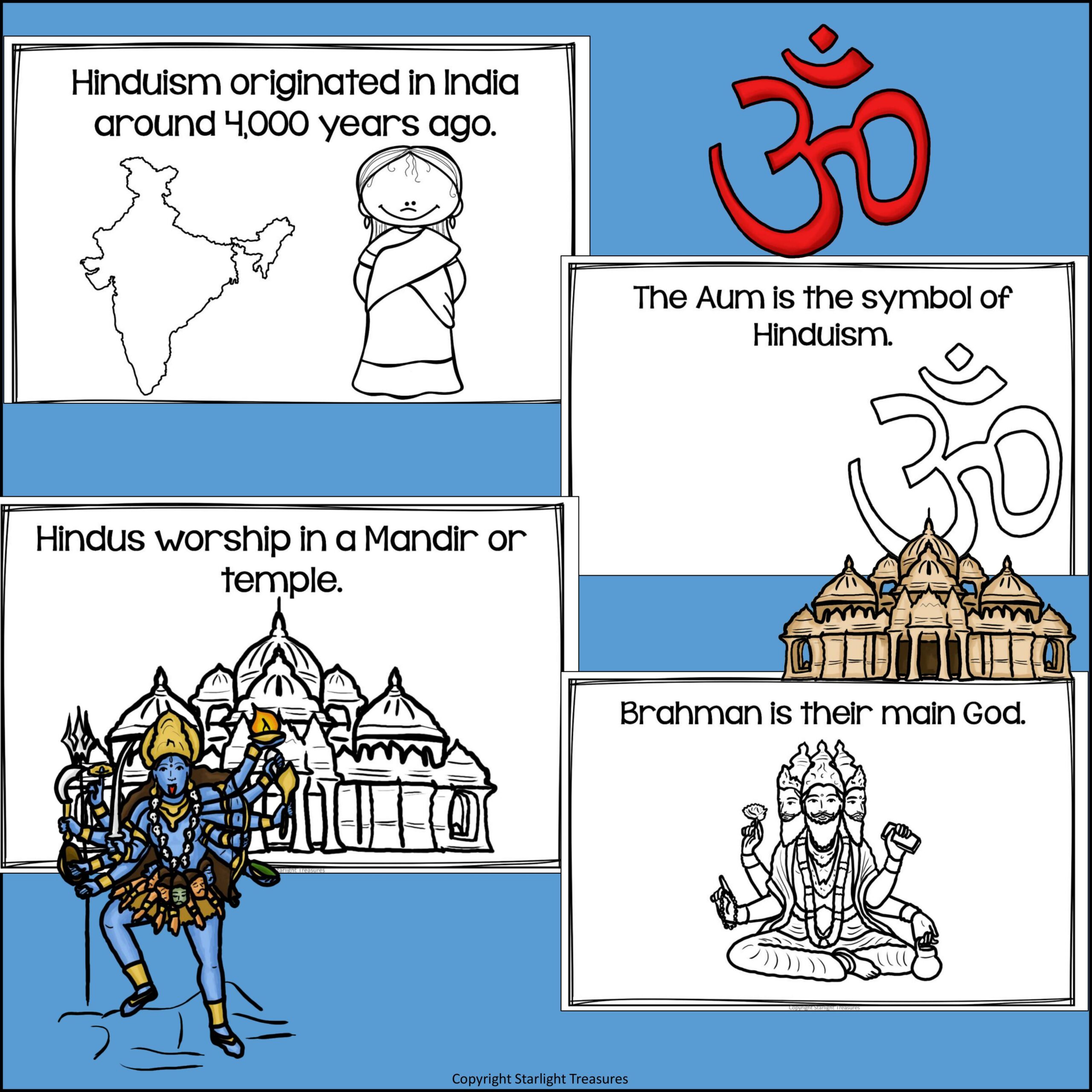 Hinduism Mini Book for Early Readers: World Religions | Made By Teachers