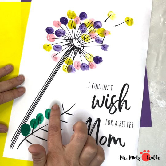 Mother’s Day Fingerprint Art / Mother's Day Handmade Card | Made By ...