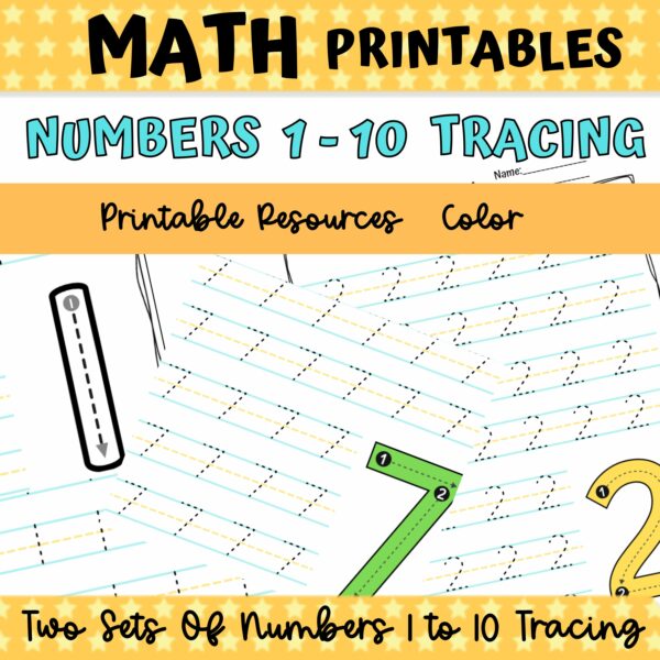 Numbers Tracing Worksheets Up to 10 | Made By Teachers