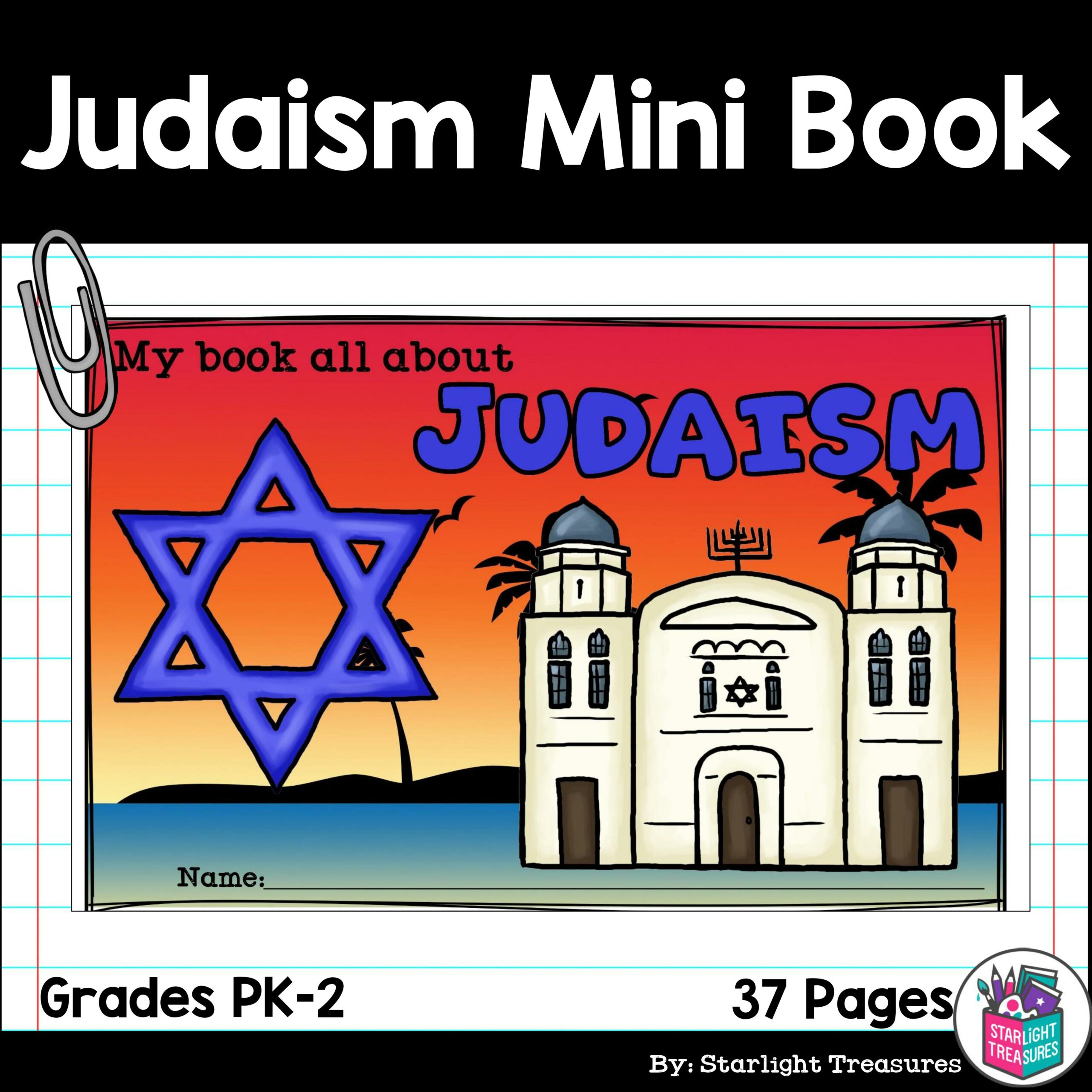 Judaism Mini Book for Early Readers: World Religions | Made By Teachers
