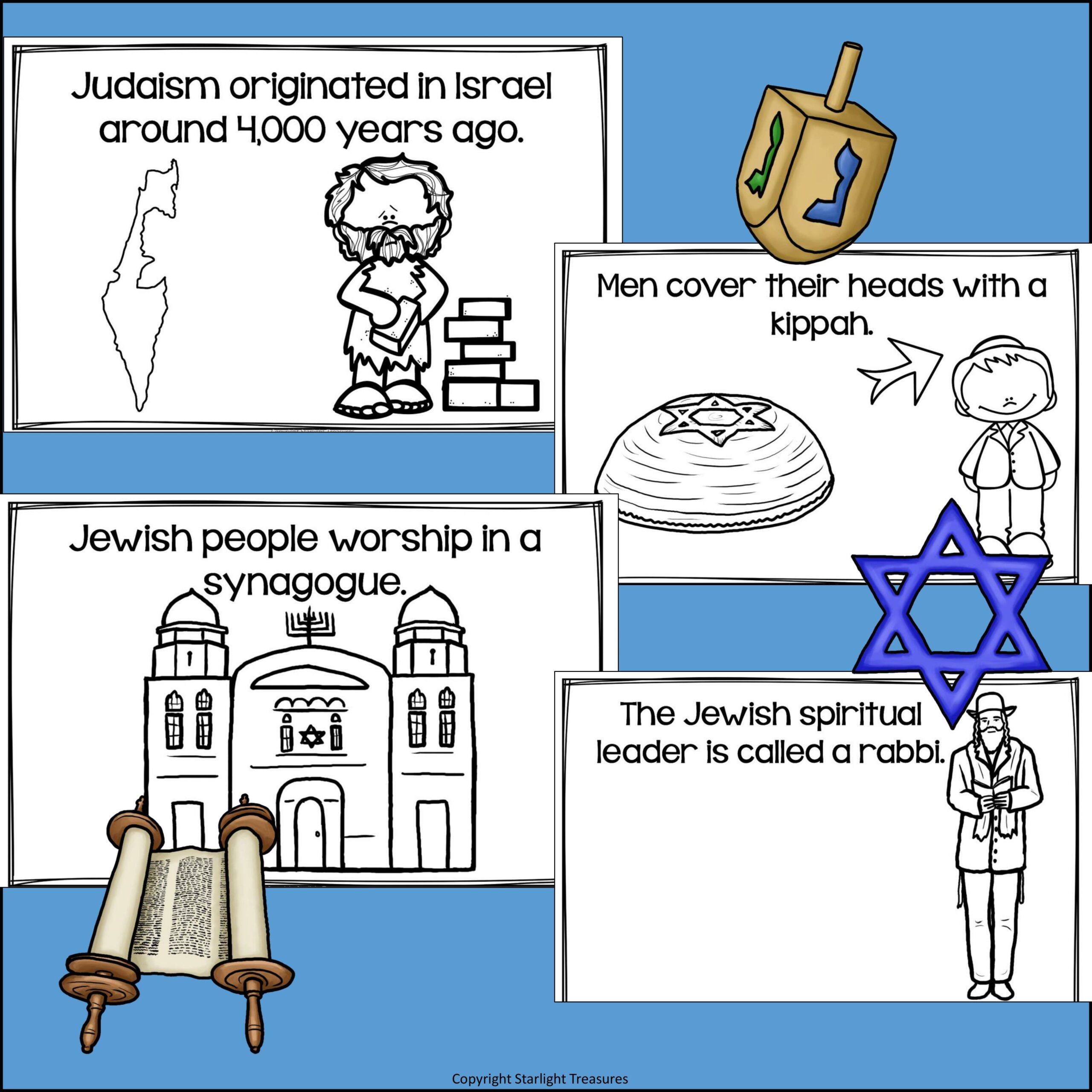 Judaism Mini Book for Early Readers: World Religions | Made By Teachers