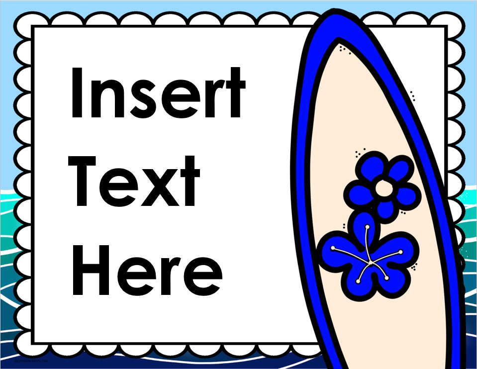 End of the Year Door Display Bulletin Board Surfing Surfboard Theme ...