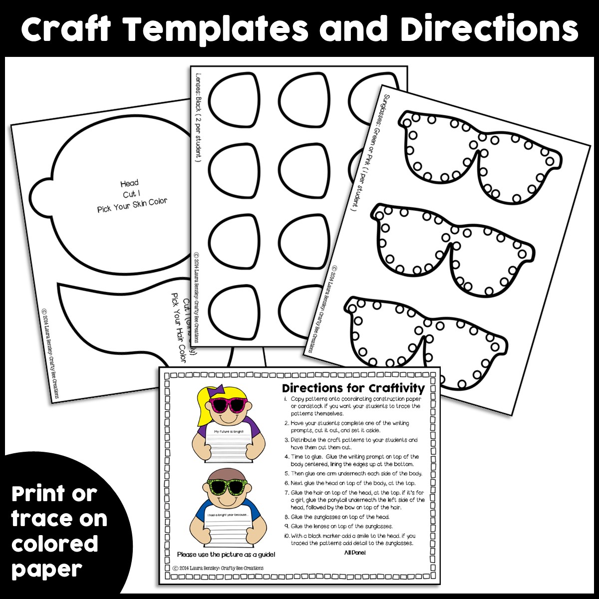 End of the Year Craft | My Future is So Bright Activity | Sunglasses ...