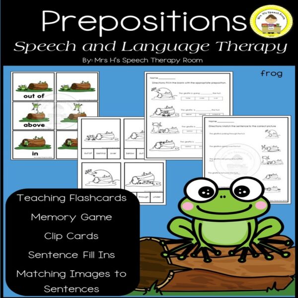 Prepositions and Positional Concepts Frog Pond Theme | Made By Teachers