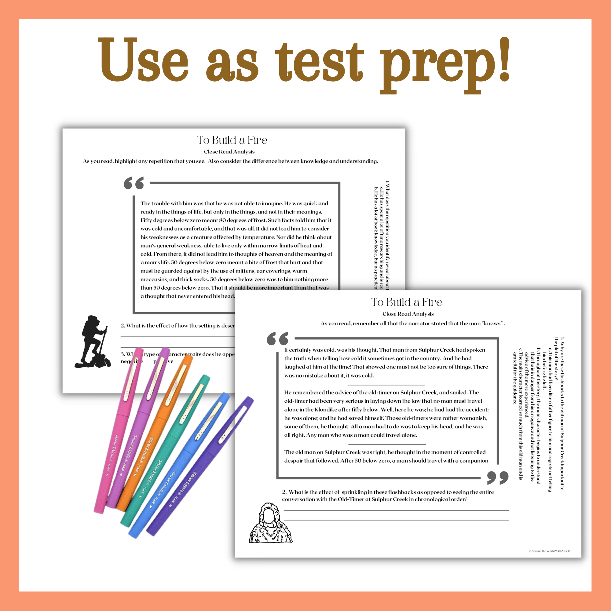 Jack London's "To Build a Fire" Close Reads and Thematic Analysis ...