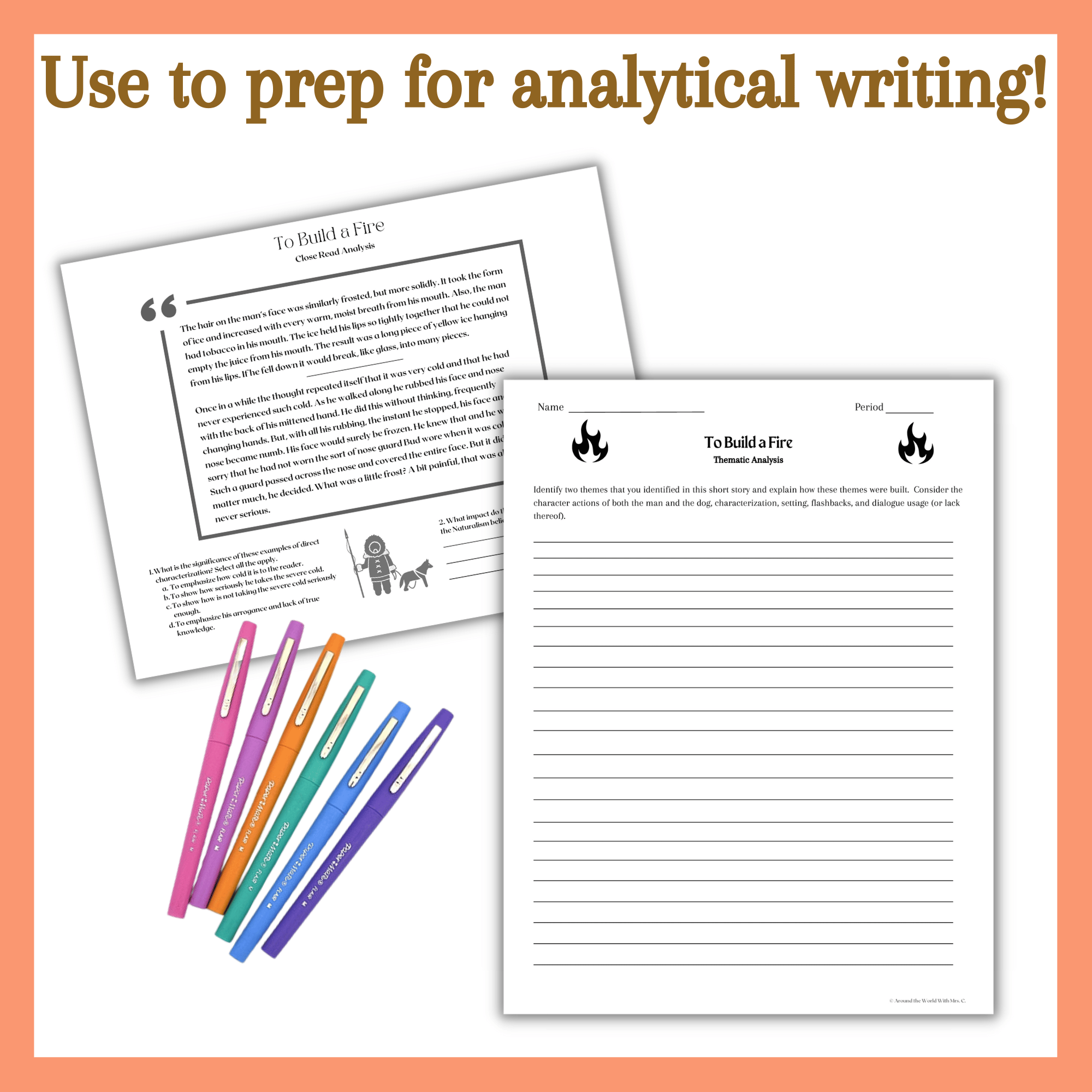 Jack London's "To Build a Fire" Close Reads and Thematic Analysis ...