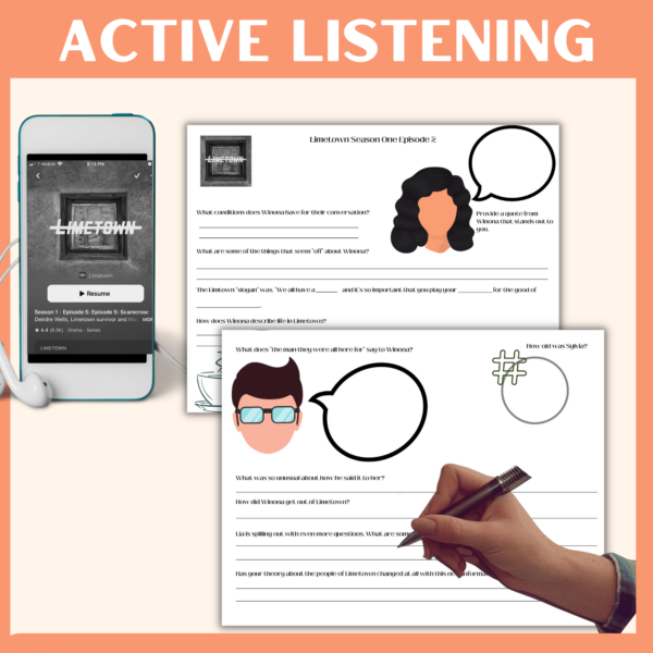 Limetown Season One Active Listening Notes Handouts | Made By Teachers
