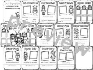 End of Year Memory Book (Superhero Theme) - Made By Teachers