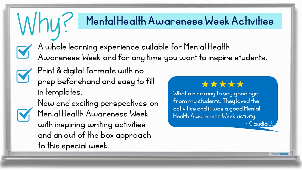 Mental Health Awareness Week Bell Ringers and Morning Work - Print and ...