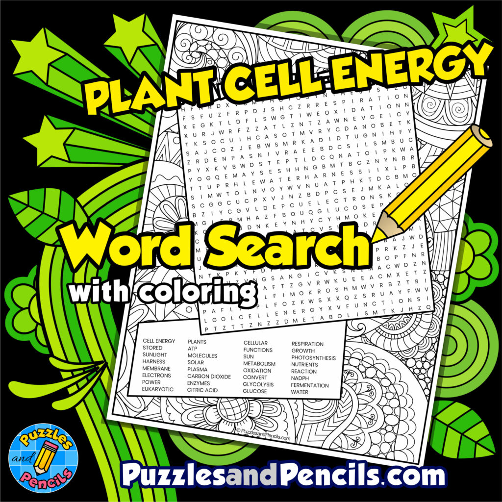 Plant Biology Word Search Puzzle Activity Page BUNDLE | 10 Wordsearch ...