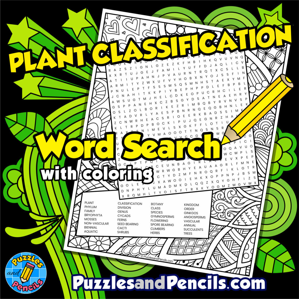 August Word Search Puzzle Activity Page and Coloring | August ...
