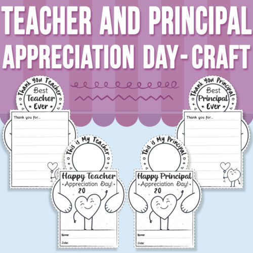 Teacher and Principal Appreciation Day Albums BUNDLE | Made By Teachers