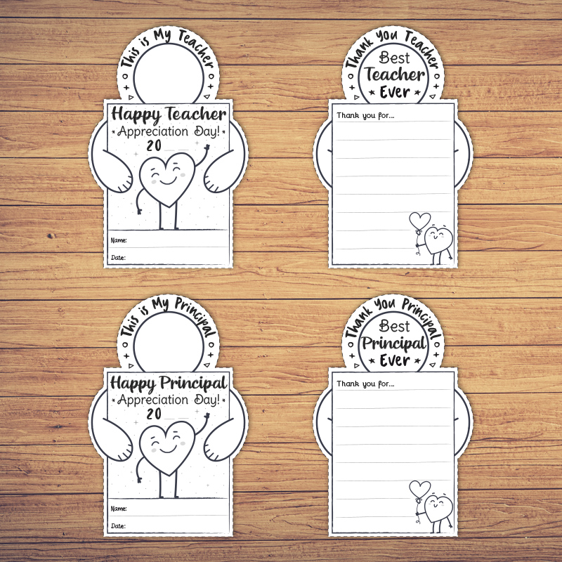 Teacher and Principal Appreciation Day Craft | Made By Teachers