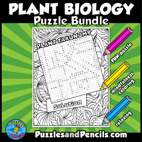 Plant Biology Word Search Puzzle Activity Page BUNDLE | 10 Wordsearch ...