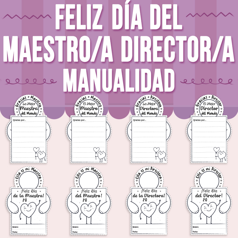 Feliz Día del Maestro/a Director/a Manualidad | Made By Teachers