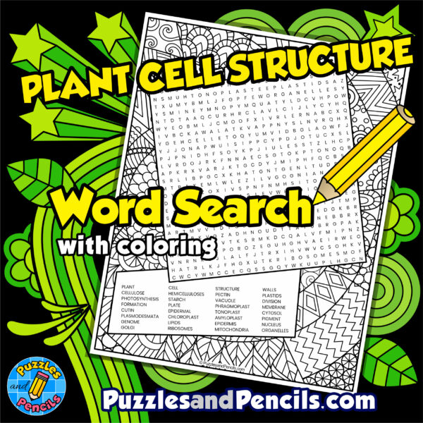 Geography Word Search Puzzle Activity Page with Coloring | Made By Teachers