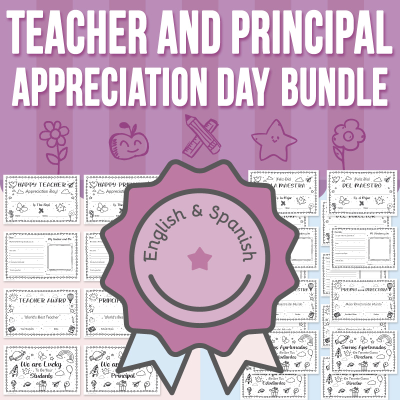 Teacher and Principal Appreciation Day Albums BUNDLE | Made By Teachers