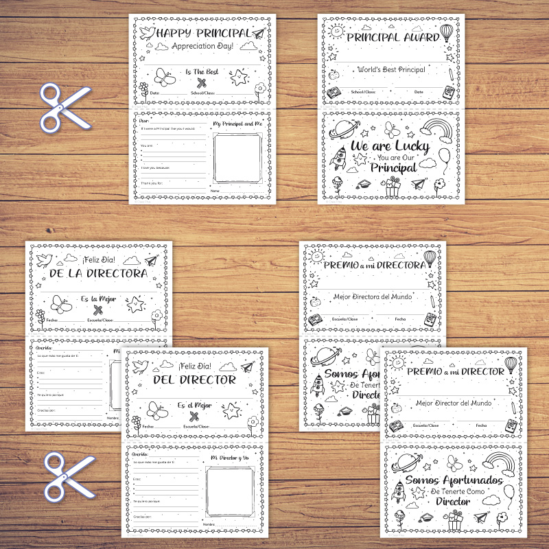 Teacher and Principal Appreciation Day Albums BUNDLE | Made By Teachers