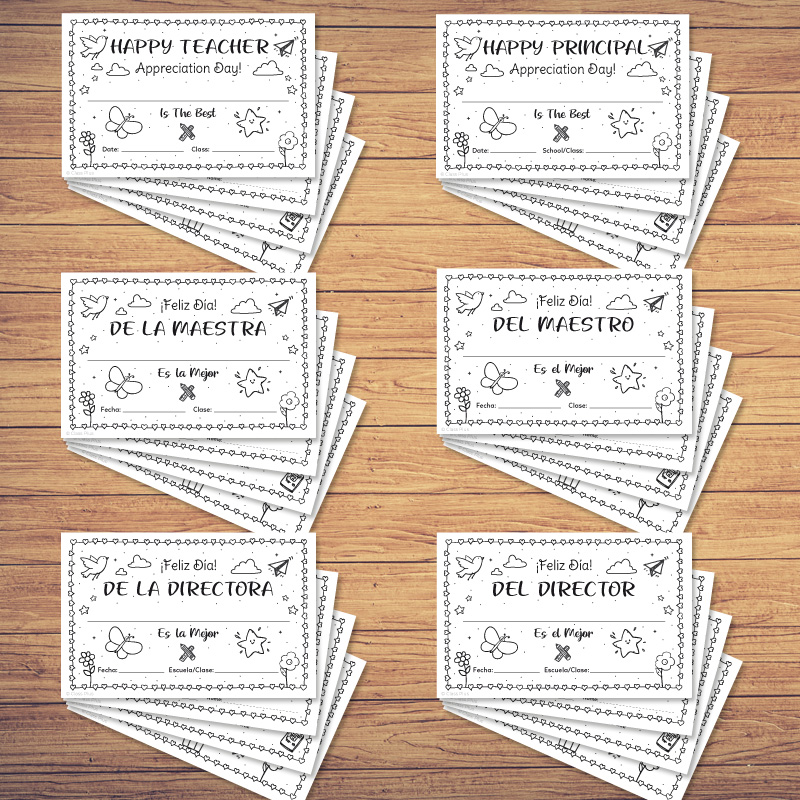 Teacher and Principal Appreciation Day Albums BUNDLE | Made By Teachers